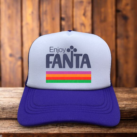 Unbranded | Accessories | Retro Fanta Mens Trucker Hat Purple Snapback ...